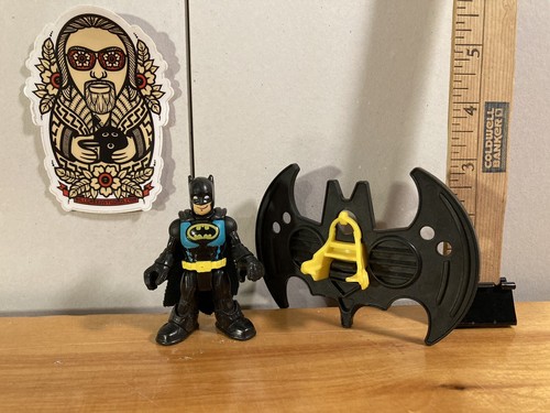 Imaginext DC Batman Figure & Batwing JETPACK Wings for TEAL BATCAVE ...