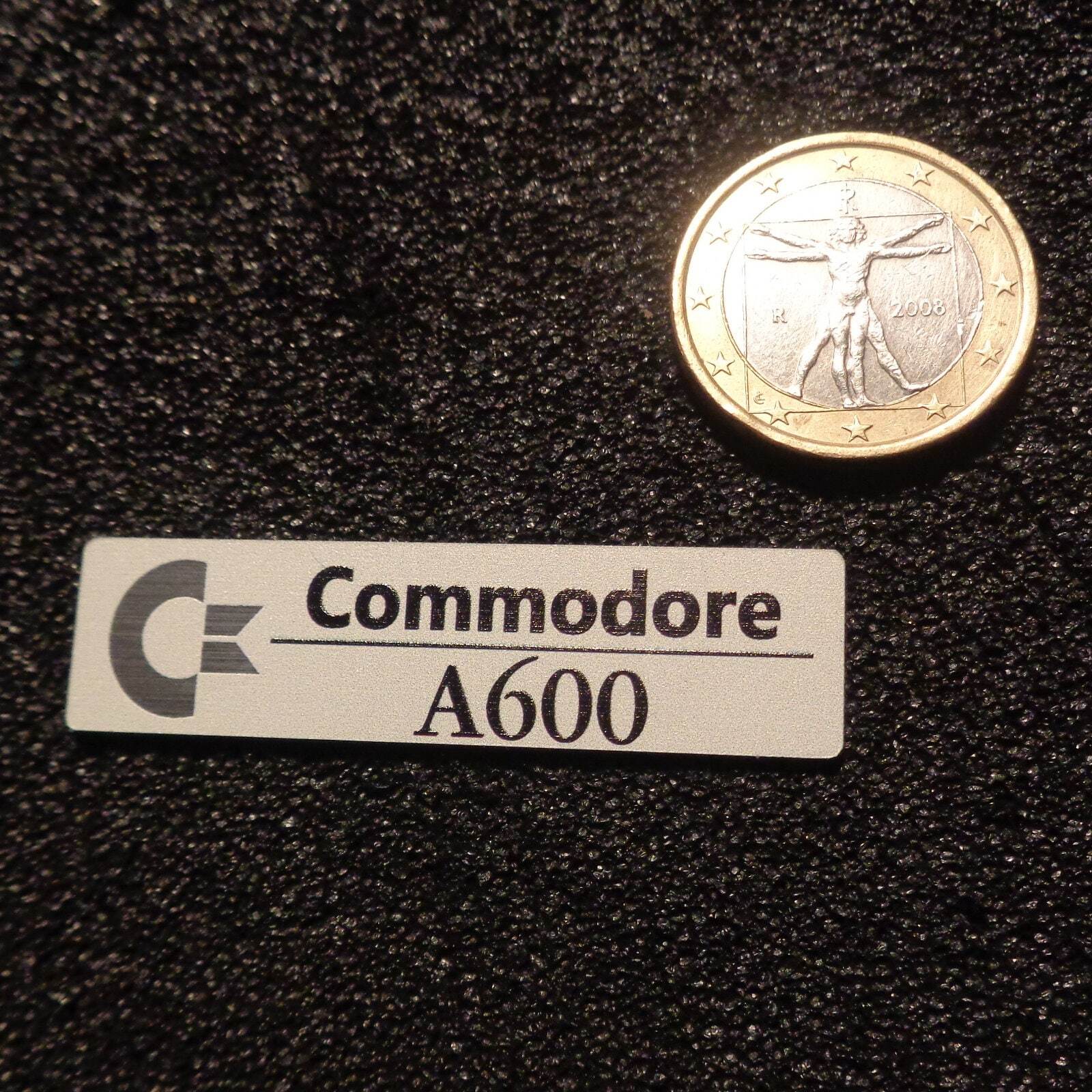 Commodore Amiga 600 Color Label / Logo / Sticker / Badge 49 x 13 mm ...