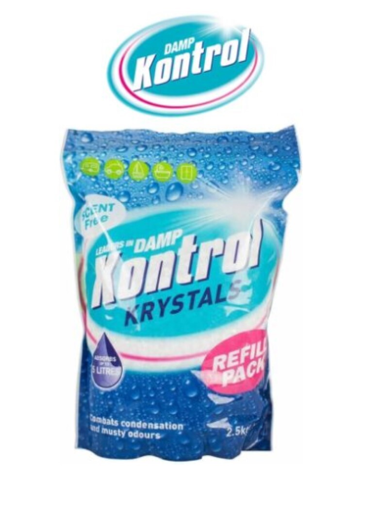 Kontrol Moisture Trap Damp Absorber Refill Crystals 2.5kg Krystals Pack ...