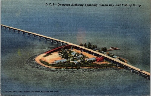 Overseas Highway Pigeon Key & Fishing Camp FL Birds Eye View DB ...