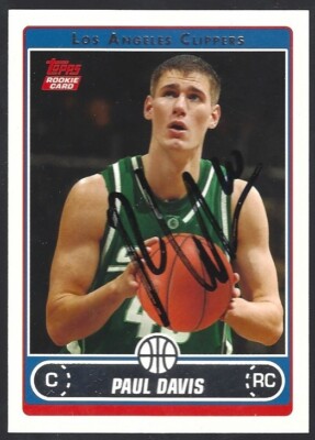 2006-07 Topps basketball Paul Davis #244 IP autograph signed card | eBay