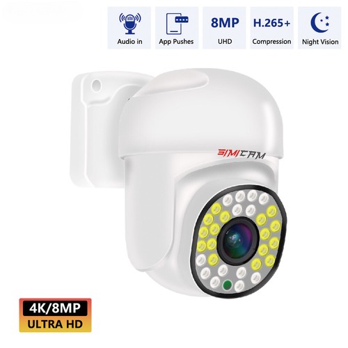 4K Video Surveillance Camera Onvif Color Night Vision Two-Way Audio 3MP ...