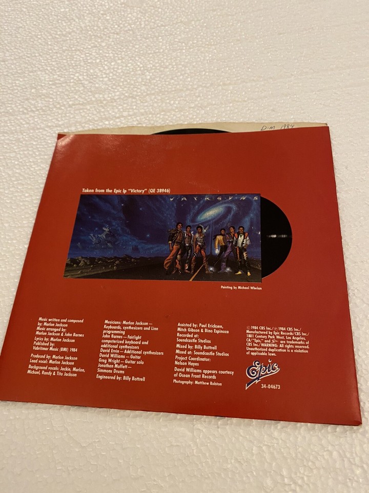 Epic Records Michael Jackson- Jacksons BODY 45rpm 1984 Mint | eBay