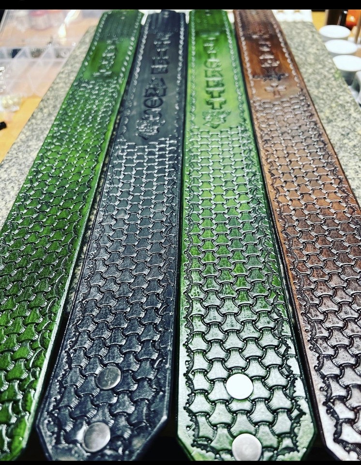 Custom Leather Rifle Sling With Swivels - Custom Gun Slings - Rifle ...