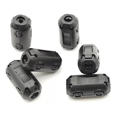 5-20pcs Clip-on Ferrite Ring Core Bead Choke RFI EMI Noise Filter Cable ...