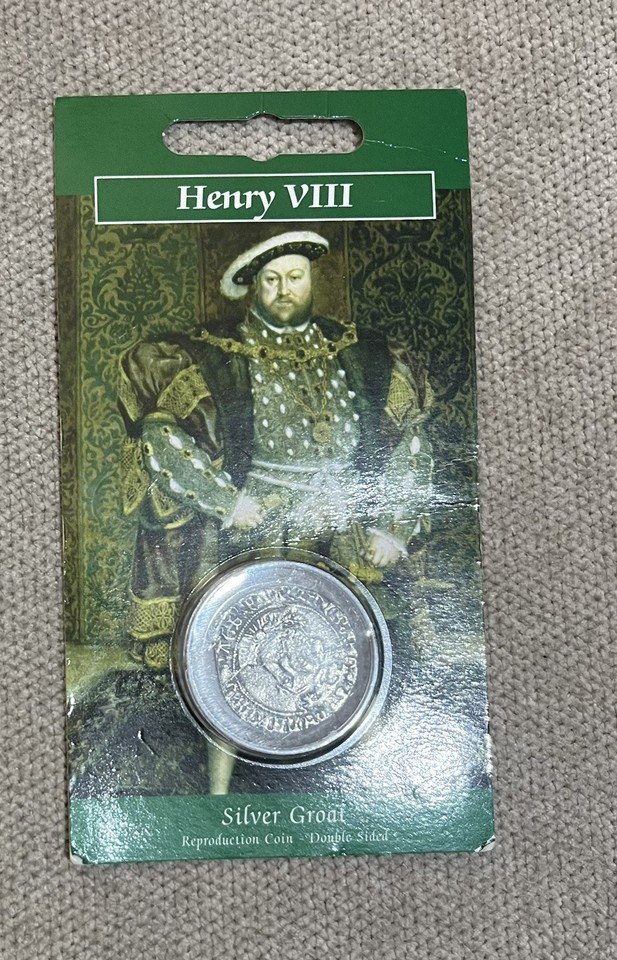 Henry The VIII Silver Groat Reproduced Novelty Coin - Souvenir- New ...