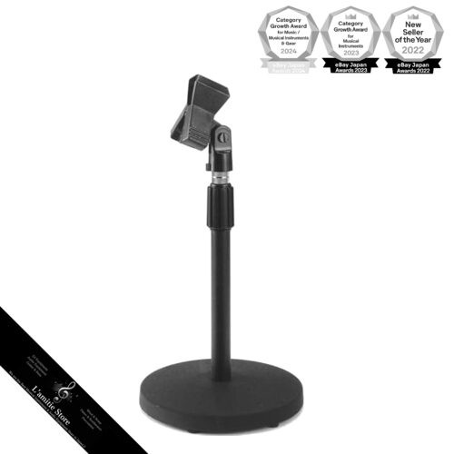 TOA Tabletop Microphone Stand with Clip-on Microphone Holder ST ...
