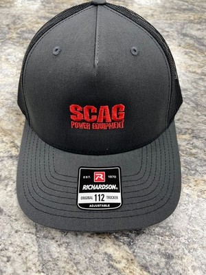 Scag Summer Hat Richardson Black/Charcoal With Red letters | eBay