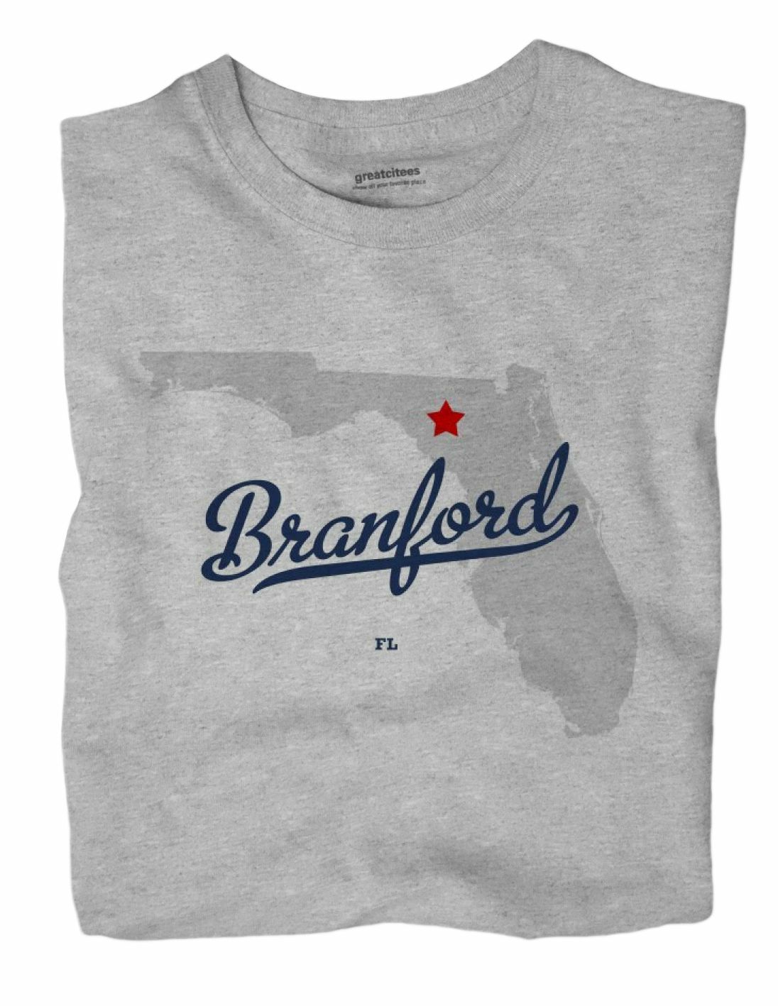 Branford Florida FL T-Shirt MAP | eBay