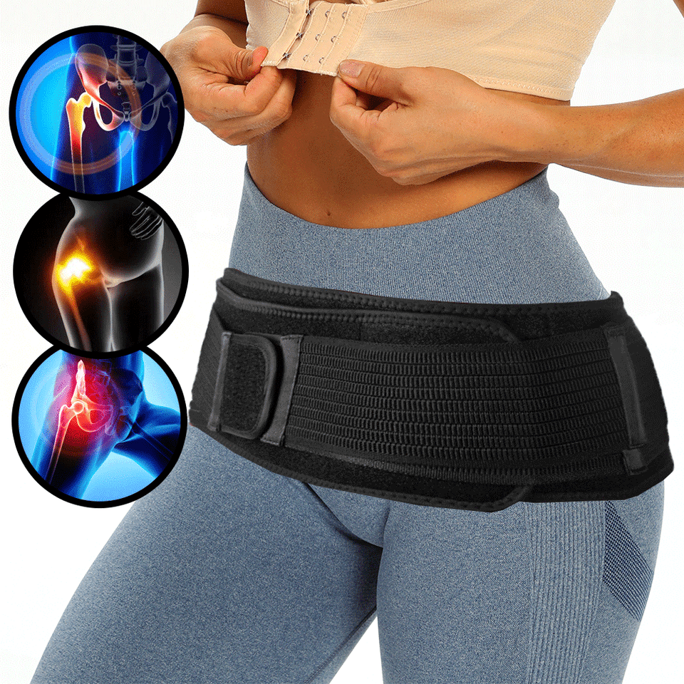 Sacroiliac SI Joint Hip Belt Lower Back Lumbar Support Brace for Men ...