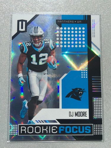 DJ Moore 2018 Panini Unparalleled Rookie Focus #RF-DM Carolina Panthers ...