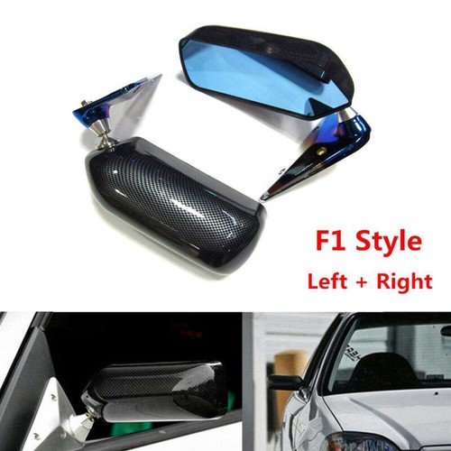 Racing Car Manual Adjustment Retro F1 Style Rear View Mirrors Carbon ...