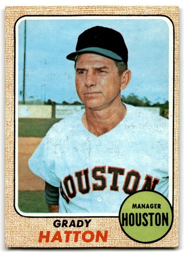 1968 Topps Grady Hatton . Houston Astros #392 | eBay