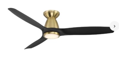 Modern Forms Skylark 3-Bld 54" Ceiling Fan, 3000K LED, BS/B - FR-W2202-54L-SB-MB | eBay