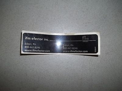 NEW IFM Efector 503611 Adhesive Sticker Label *FREE SHIPPING* | eBay