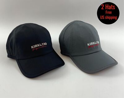 Kirkland Signature Logo Premium Costco Hat Moisture-Wicking Unisex Gray ...