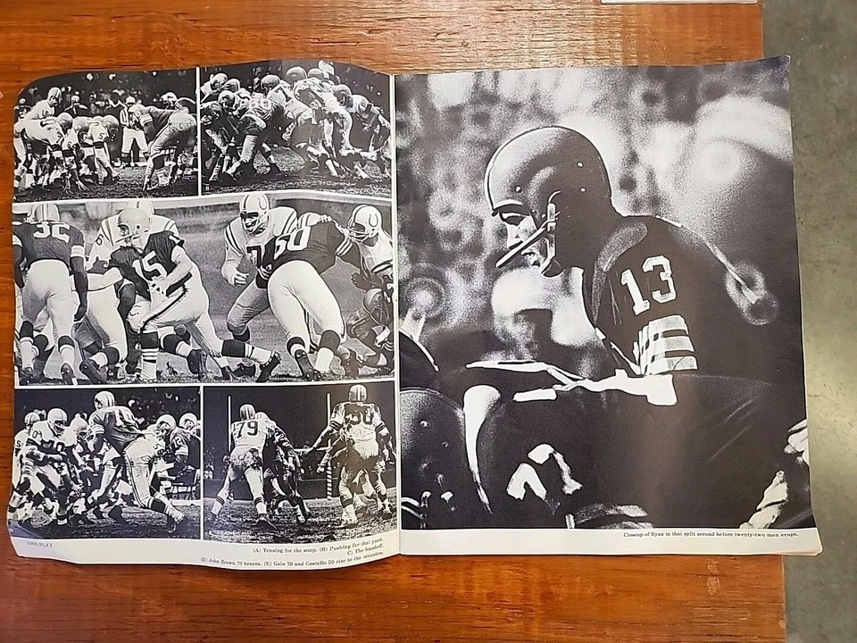Vintage 1960’s Cleveland Browns Yearbook Jim Brown/Collins/Gain/Groza ...