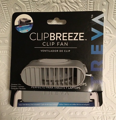 Treva ClipBreeze Personal Clip Fan / Color: Gray New | eBay