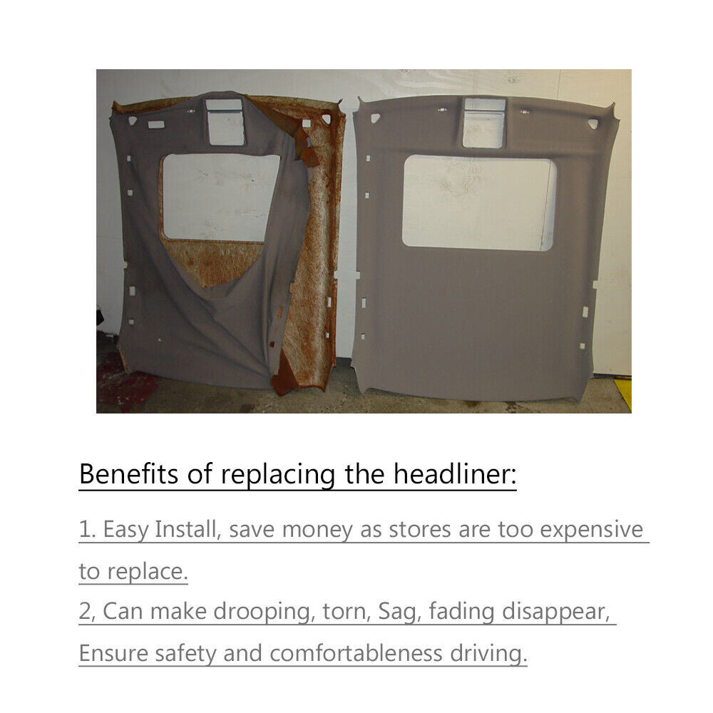 200CMx150CM Car Roof Lining Fabric DIY Redoing Auto Headliner ...