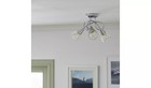 Argos Home Curico Metal 3 Light Flush Ceiling Light - Chrome | eBay