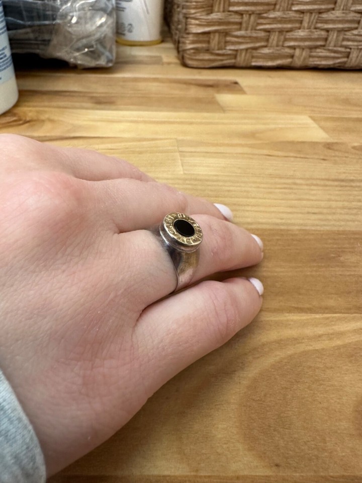 bvlgari 18k gold rings Bulgari - BVLGARI Ring - Silver -Gold - Onyx The ring i | eBay