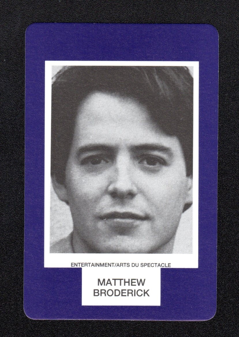 Matthew Broderick Actor 1993 Face To Face Game Card Canadian Issue | eBay