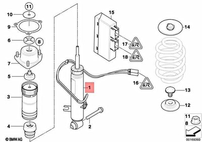 For BMW Genuine Shock Absorber Rear Left 37126794549 | eBay