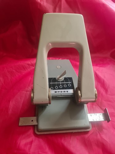 Meyers Hole Punch Paper Heavy Duty 40 Sheet Office School 2 Puncher ...