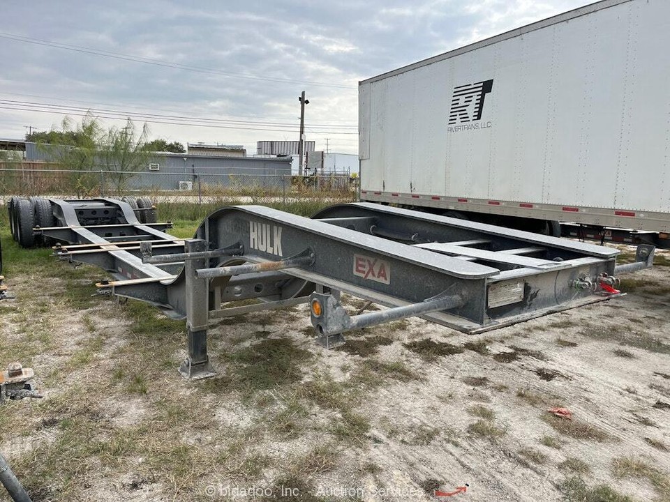 2022 EXA Industrial Hulk 42' T/A Sand Container Chassis Trailer bidadoo ...
