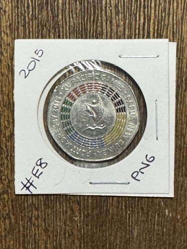 🍀2015 PNG COLORED 50 TOEA COIN🍀 XV PACIFIC GAMES PORT MORESBY 50T #E8🍀 ...