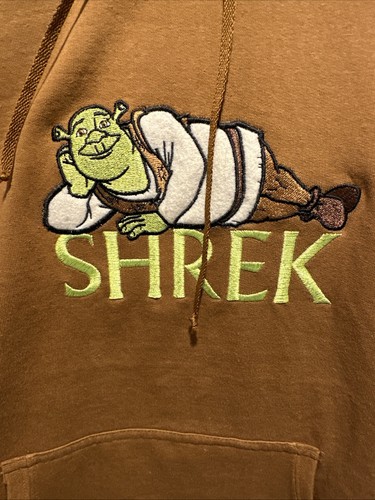 Shrek 4D Universal Studios Dreamworks Pull Over Hoodie/Sweatshirt Large ...