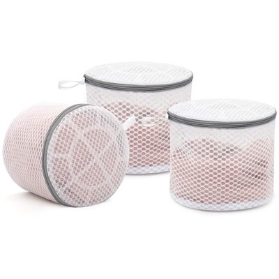 3Pcs Bra Wash Bags, Honeycomb Mesh Laundry Bags for Delicates, Lingerie ...