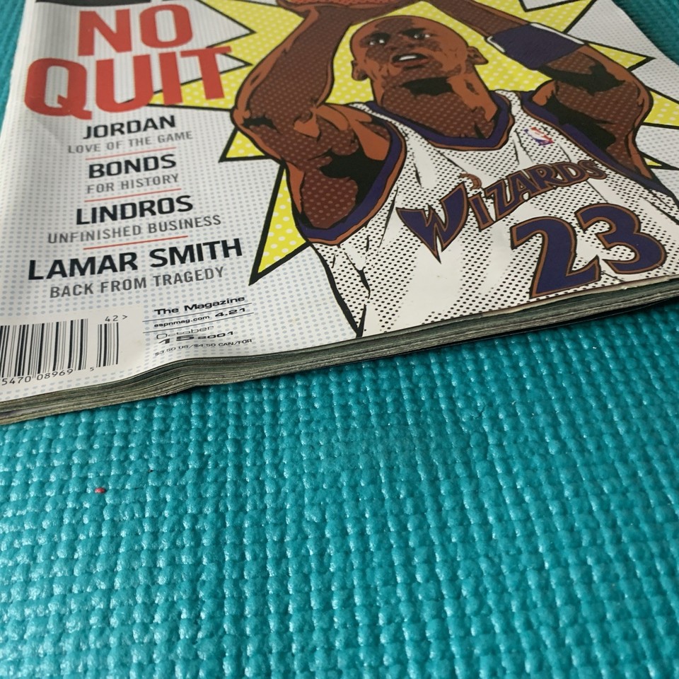 Michael Jordan Cover 2001 Espn The Magazine Bonds Lindros Lamar Smith ...