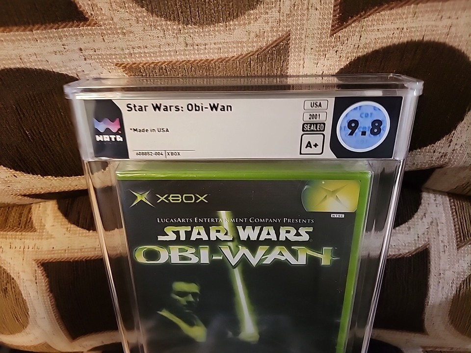 Star Wars: Obi-Wan (Microsoft Xbox) WATA CGC VGA 1st Print Sealed 9.8 ...