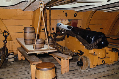 615059 HMS Victory Lower Gun Deck And Mess Table A4 Photo Print | eBay
