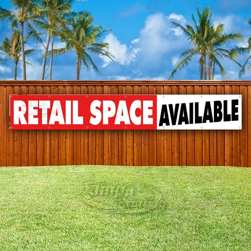 RETAIL SPACE AVAILABLE Advertising Vinyl Banner Flag Sign LARGE HUGE ...