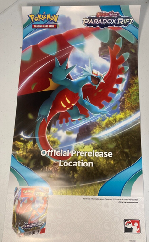 Pokemon SCARLET & VIOLET Store Poster TCG PARADOX RIFT Official ...