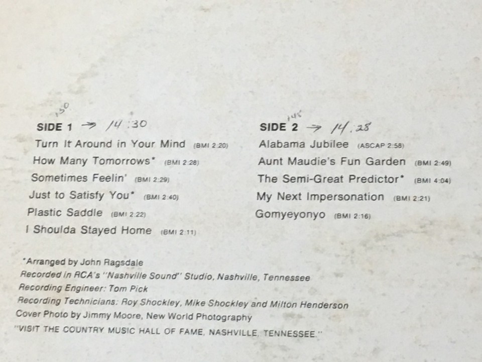 JERRY REED -Cookin ~RCA 4293 A guitar giant from Nashville recorded in ...