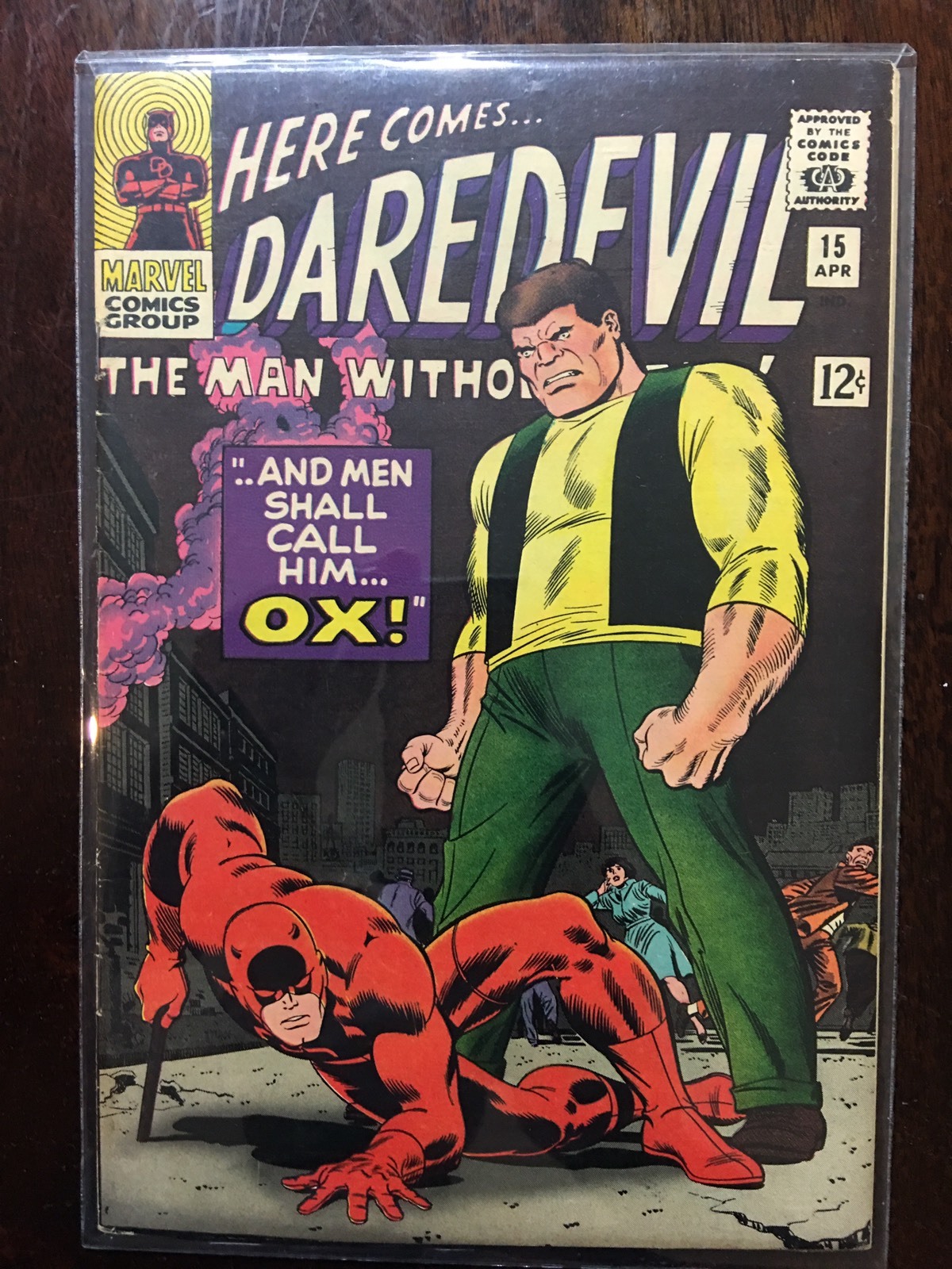 DAREDEVIL # 15 (Apr 1966) - vs. The Ox - Marvel Comics | eBay