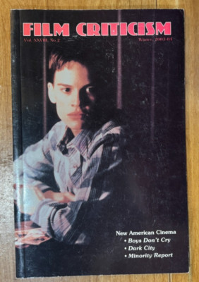 Film Criticism Magazine Winter 2003-04 - Boys Don't Cry, Dark City ...