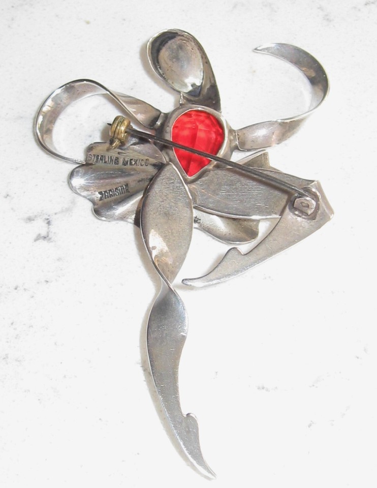 VTG 40s Marcel Boucher Parisina Mexican Silver Ballerina Pin/Brooch w ...