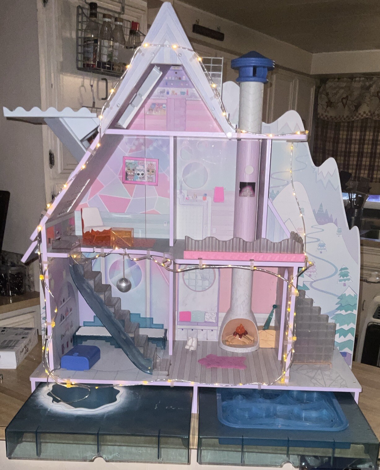 LOL Surprise WINTER DISCO CHALET Doll House | eBay
