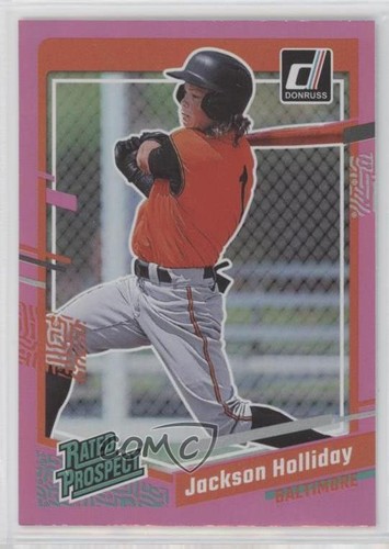 2023 Panini Donruss - Rated Prospect Holo Pink #76 Jackson Holliday (RC ...