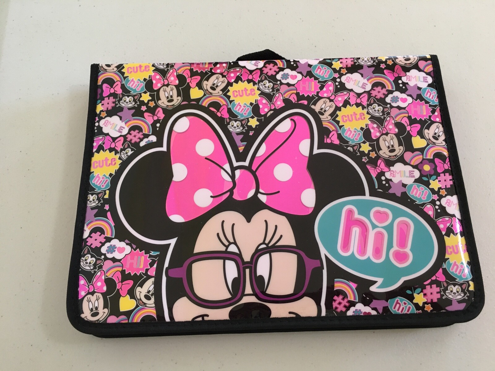Disney Store Minnie Mouse Art Set w/ Carry Case crayons markers ...