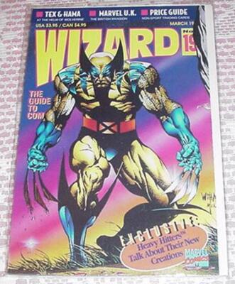Wizard 19 Wolverine vs Wounded Sabretooth Cover | eBay