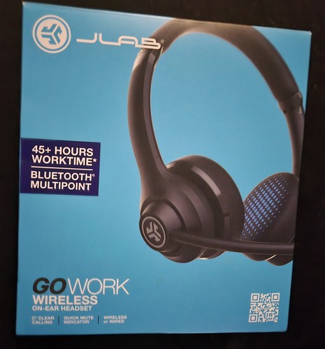 JLab - GO Work Wireless & Wired On-Ear Headset - Black | eBay