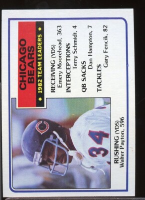 1983 Topps Football #28 Chicago Bears | eBay