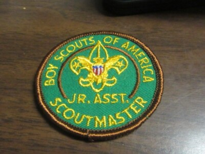 Jr. Asst. Scoutmaster 1970 Revision Position Patch GA5 | eBay