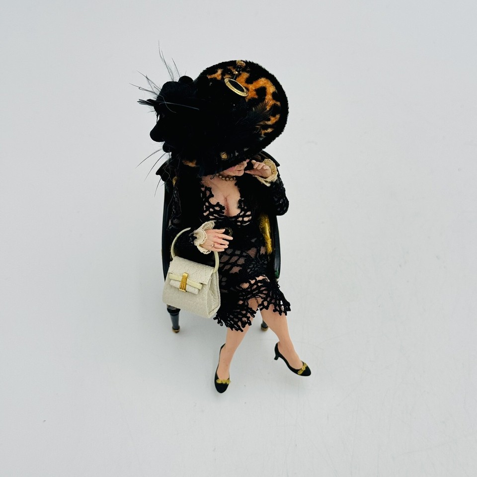 Artisan MARCIA BACKSTROM Edna Dame Doll '01 Dollhouse Miniature RARE | eBay