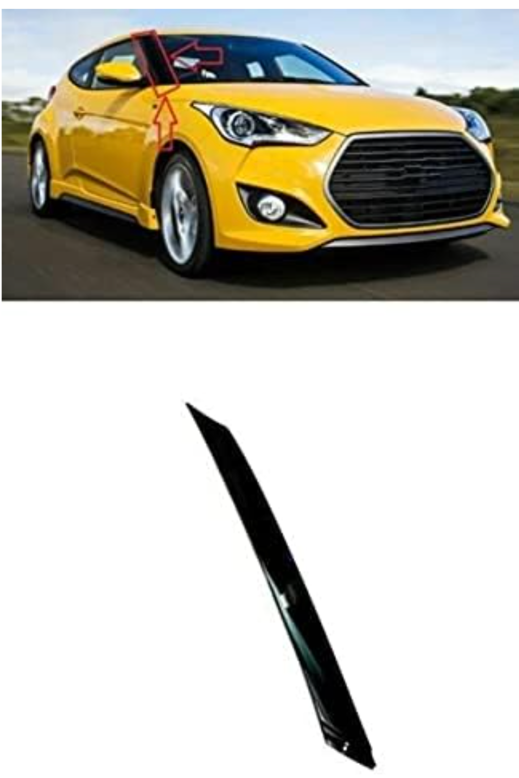 OEM 86180-2V000 Front RH Windshield Garnish Molding for Hyundai ...